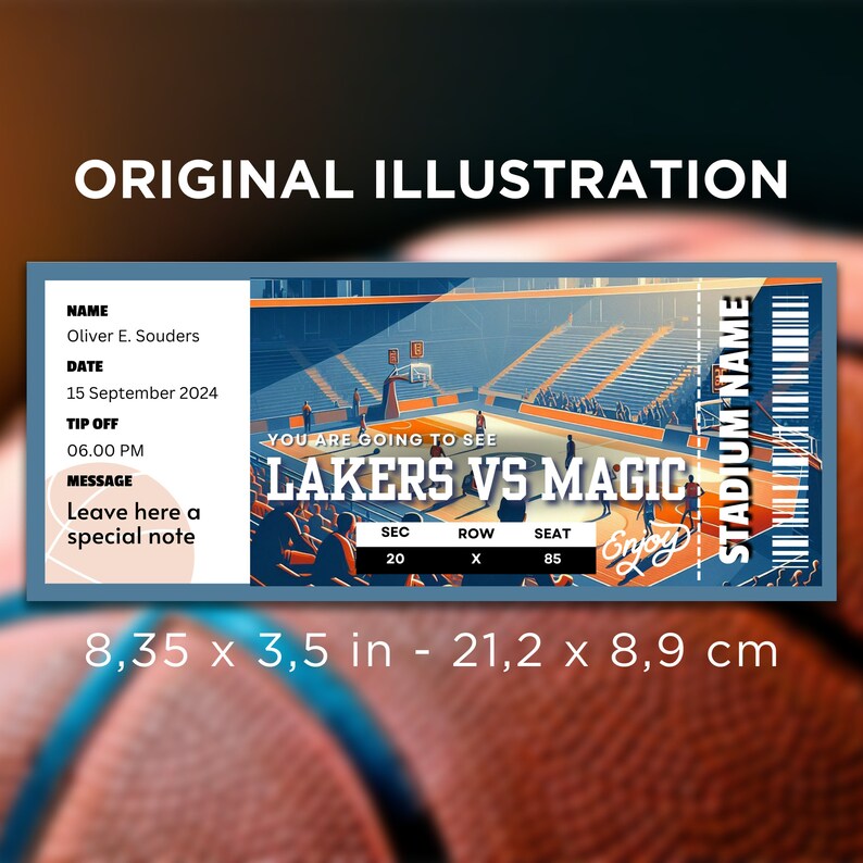 Basketball Game Tickets, Basketball Invite, Sports Event Ticket, Coupon ...