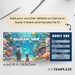 Aquarium Ticket Template, Ocean Park Ticket, Aquarium Visit Tour ...
