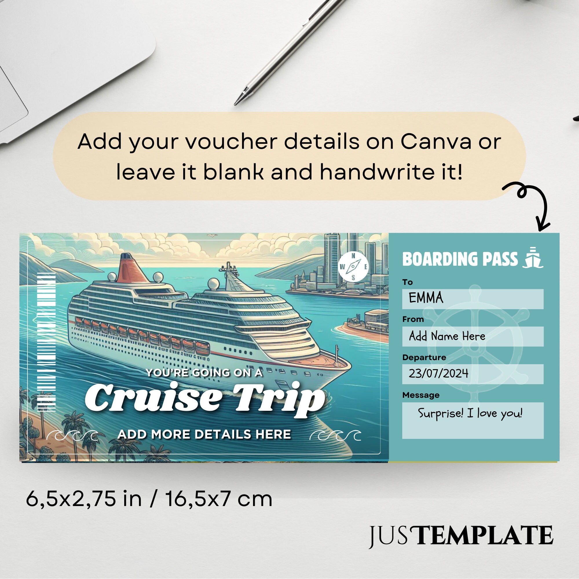 Cruise Ticket, Boarding Pass, Travel Ticket, Boarding Ticket, Cruise ...