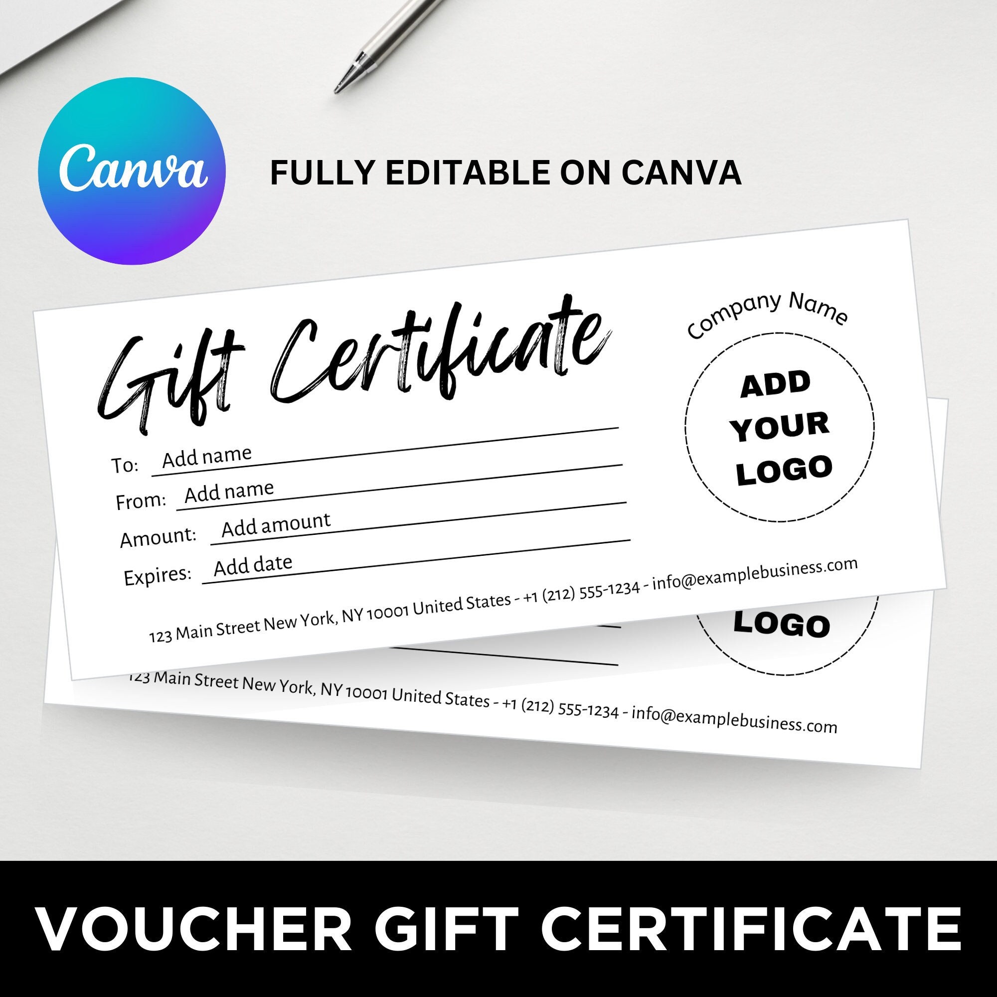 Voucher Gift Template, Gift Voucher Design, Printable Event Ticket ...