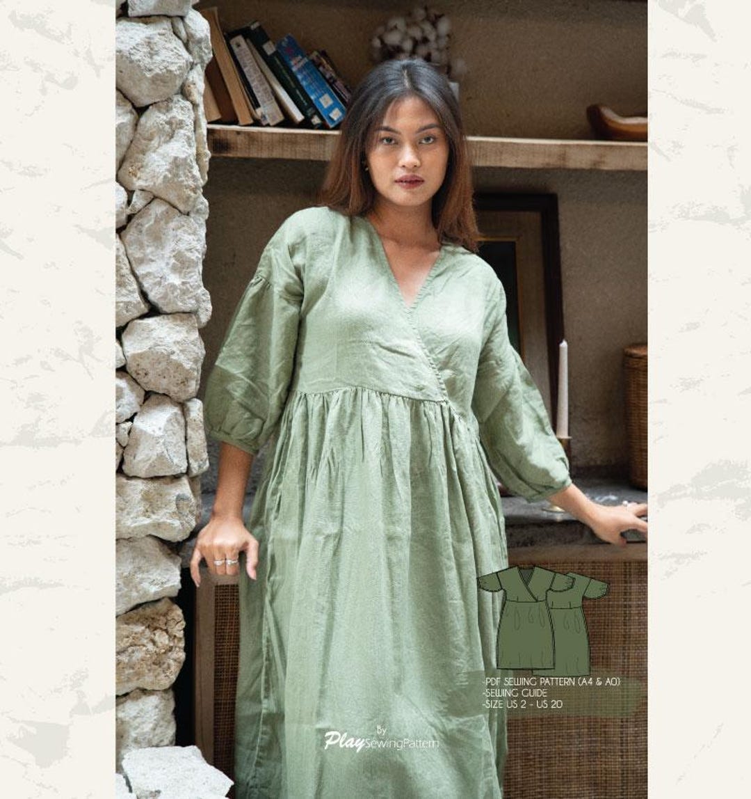 Ana Dress Sewing Pattern | Digital Sewing Pattern | Pdf Printable ...