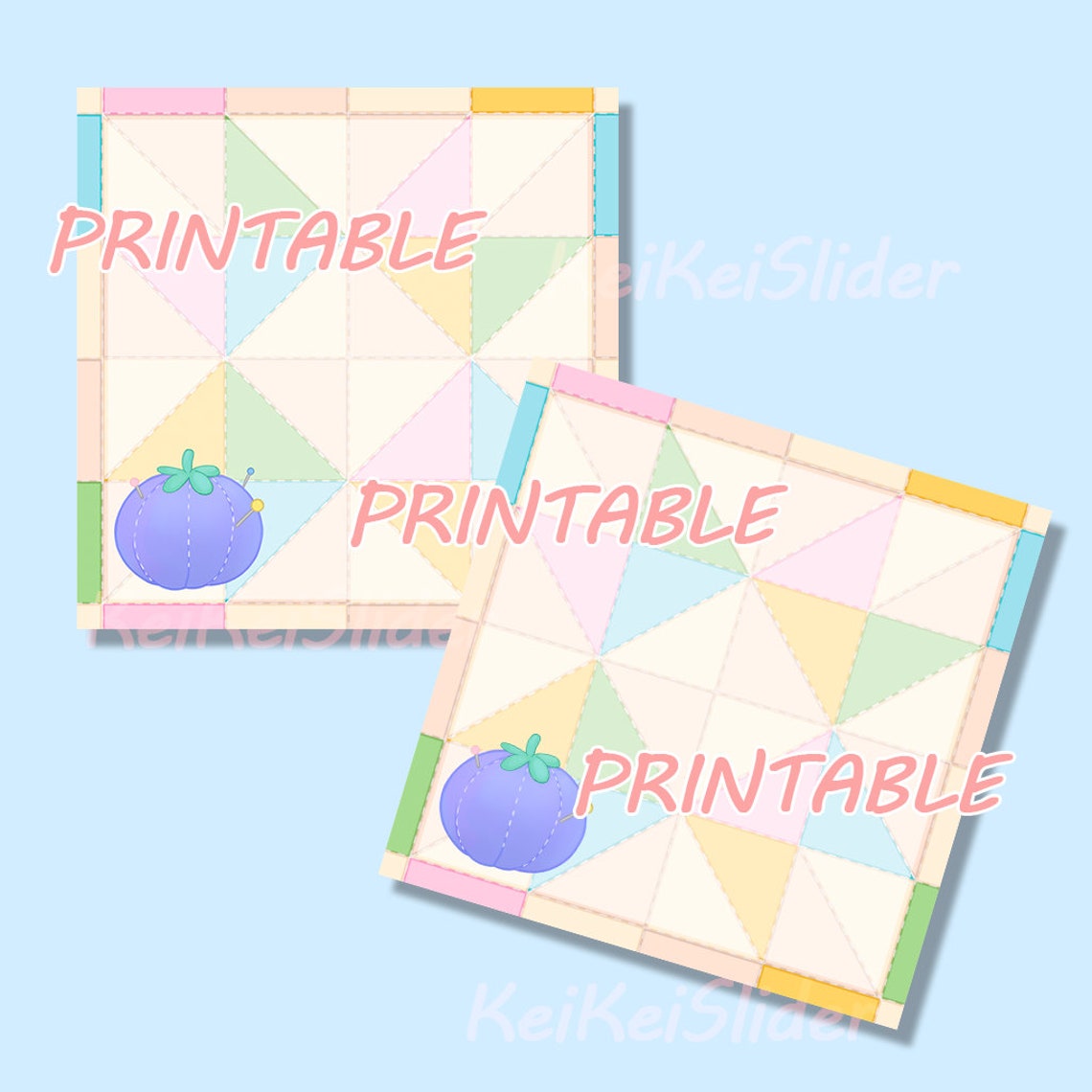 Comfy Quilt Printable Notepad - Etsy