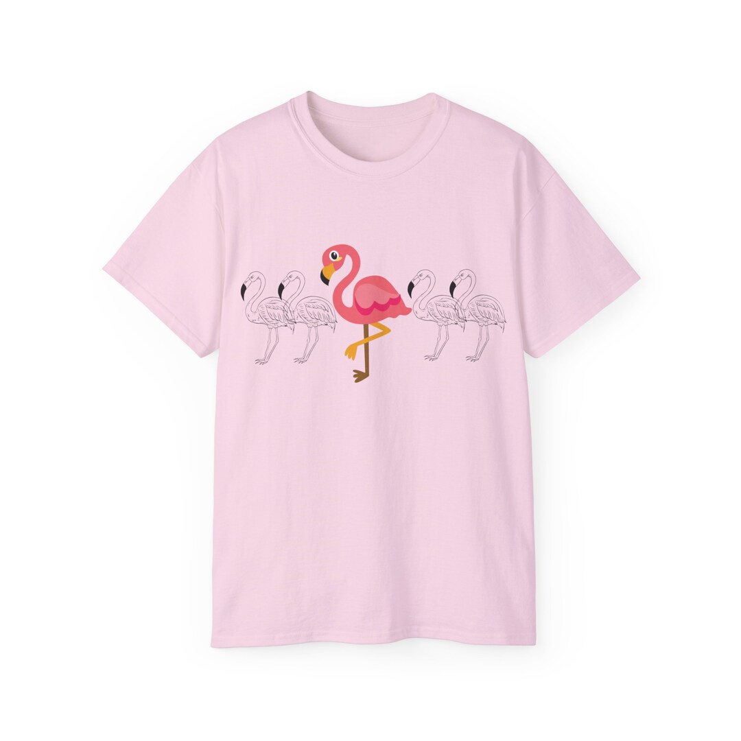 Flamingo T-shirt - Pink Flamingoes Shirt - Summer Tshirt, Womens ...