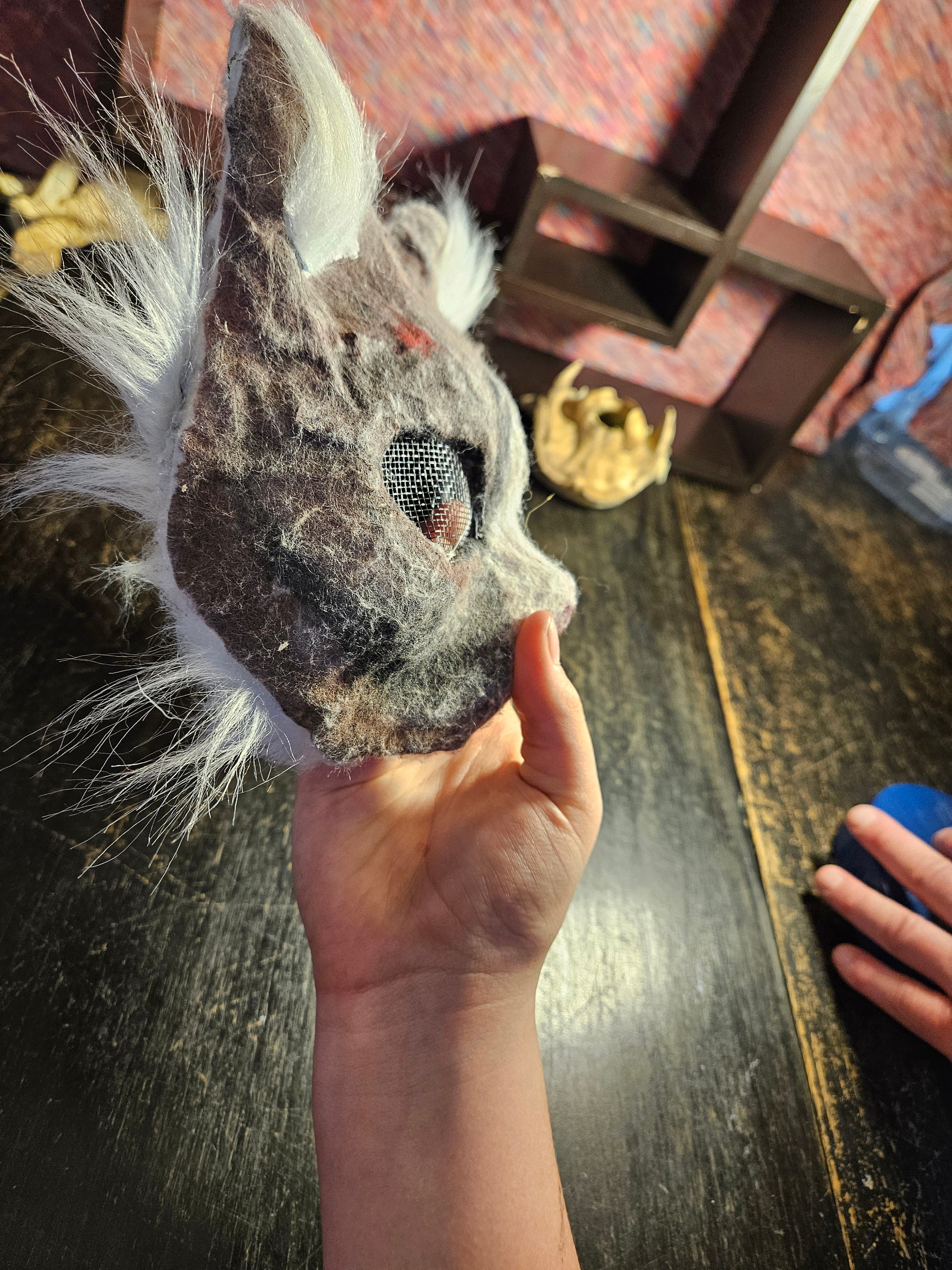 Muted Tortie Cat Therian Mask Quadrobics Cute - Etsy