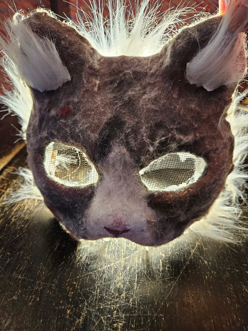 Muted Tortie Cat Therian Mask Quadrobics Cute - Etsy