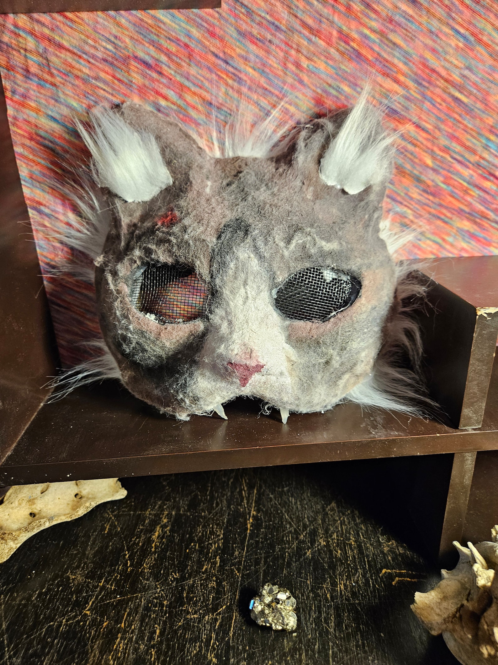 Muted Tortie Cat Therian Mask Quadrobics Cute - Etsy
