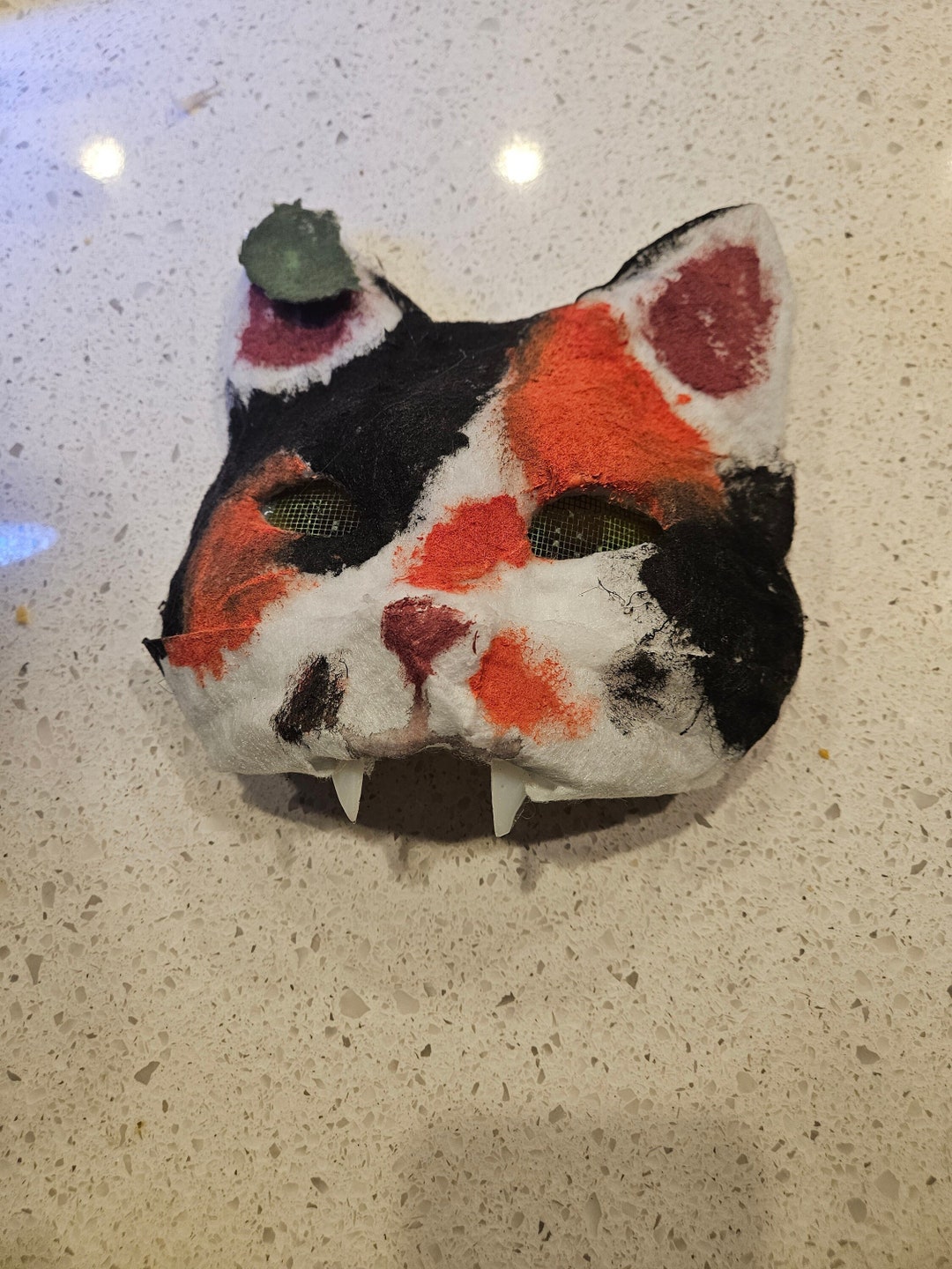 Calico Cat Animal Therian Quadrobics Cosplay Masks Handmade, Felted - Etsy