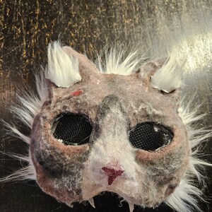 Muted Tortie Cat Therian Mask Quadrobics Cute - Etsy