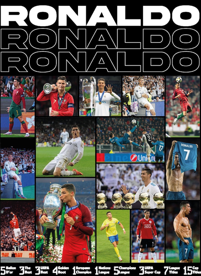Cristiano Ronaldo / T-shirt Design PNG / Dtf Printing / Sublimation ...