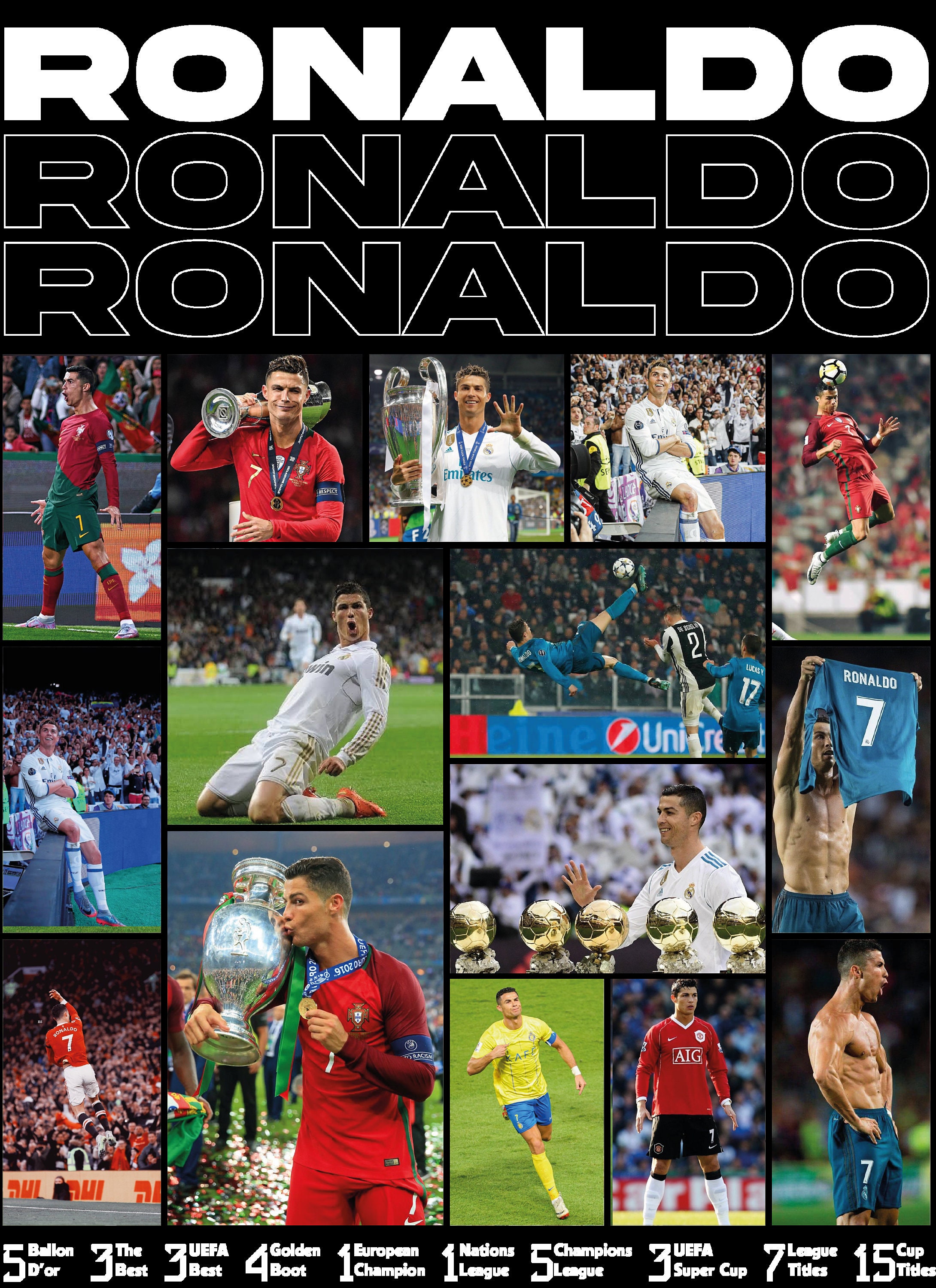 Cristiano Ronaldo / Camiseta PNG / Impresión Dtf / Diseño de ...