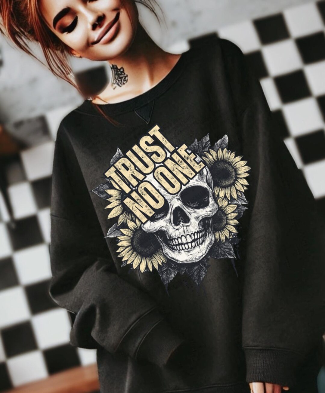 Trust No One PNG Snarky Digital Design Alt Girl Sublimation Design - Etsy