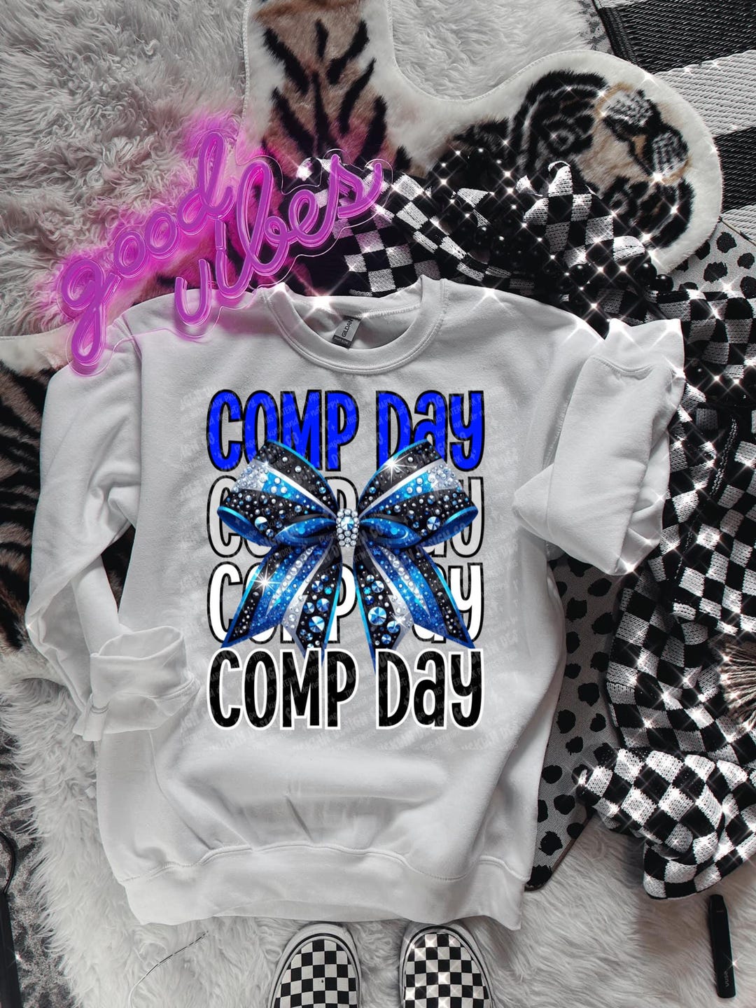 Comp Day Blue PNG School Spirit Digital Download Cheerleader ...