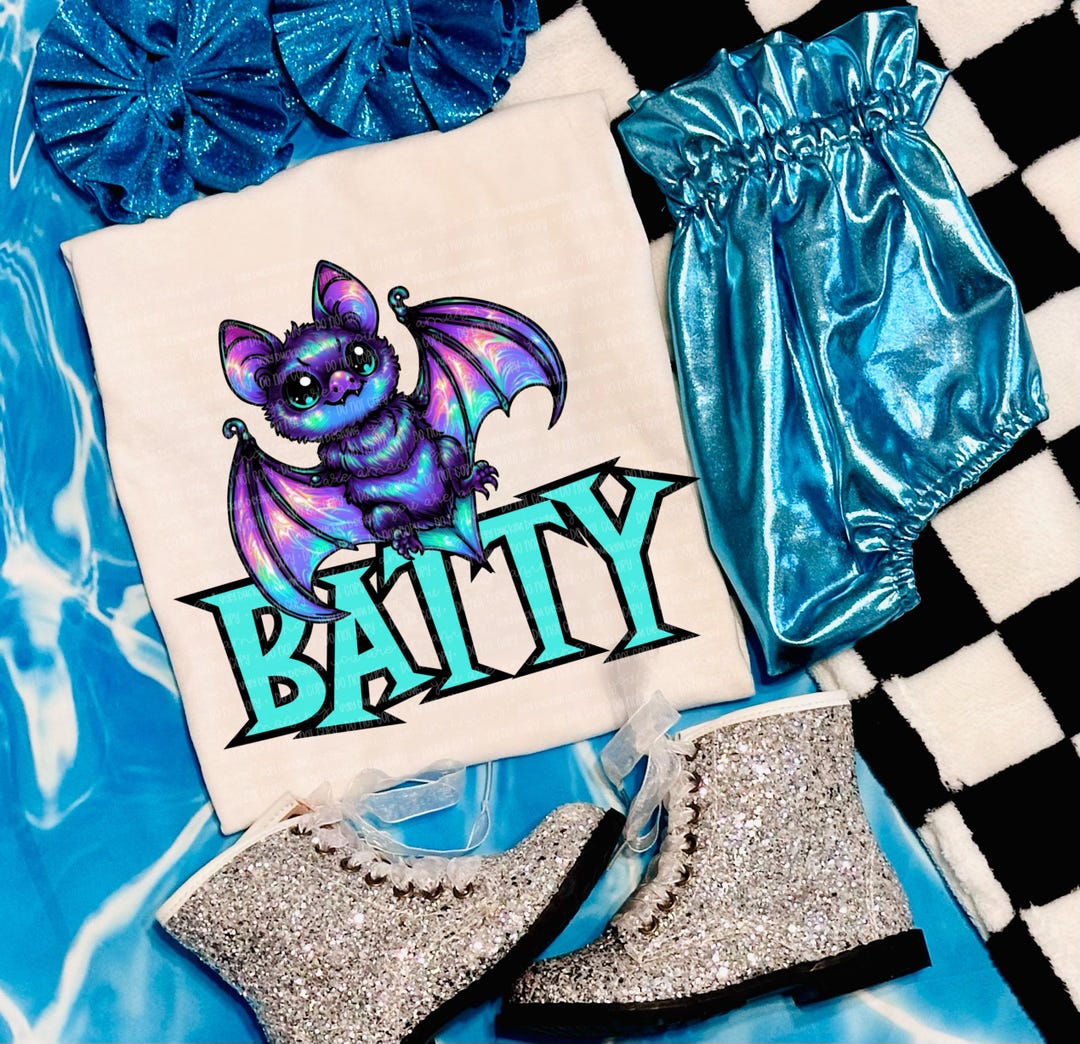 Batty PNG Halloween Digital Download Spooky Sublimation Faux Embroidery ...