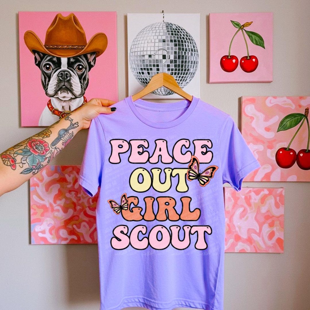 Peace Out Girl Scout PNG Summer Digital Download Kids Sublimation - Etsy
