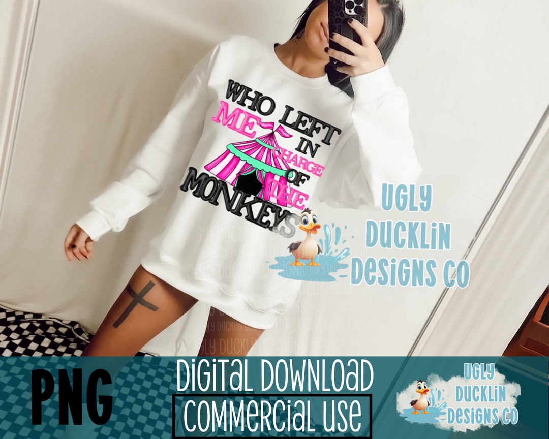 Circus PNG in Charge of Monkeys Digital Download Snarky Sublimation - Etsy