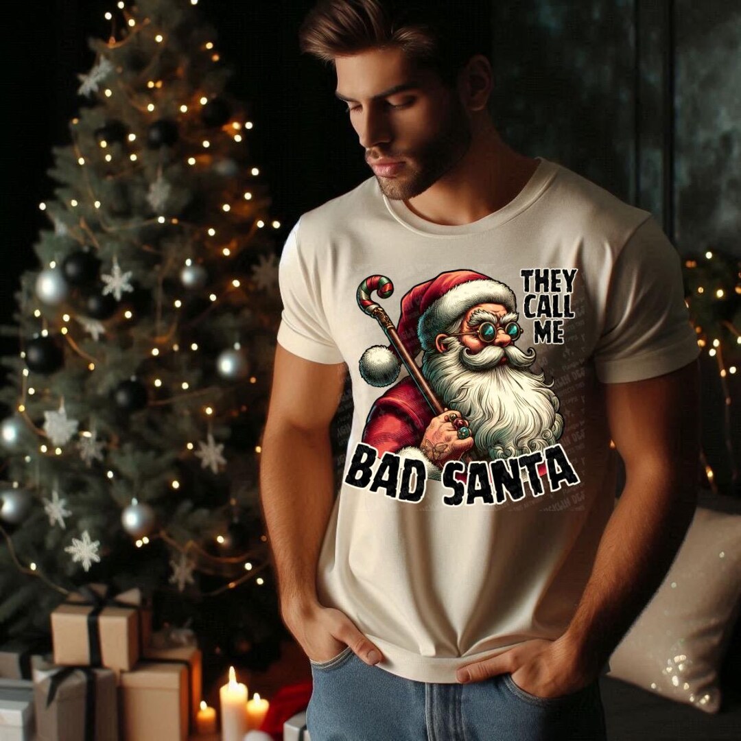 Bad Santa PNG Men Christmas Digital Design Christmas Sublimation Design ...