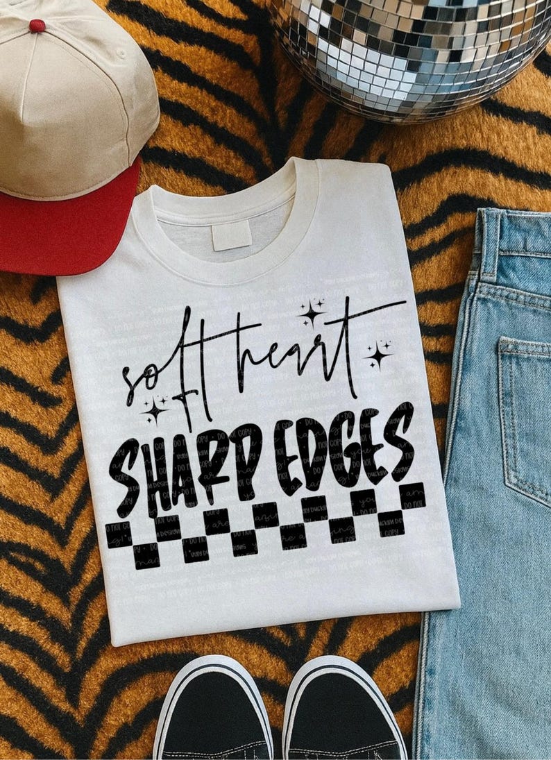 Soft Heart Sharp Edges PNG Trendy Digital Design Snarky Sublimation ...