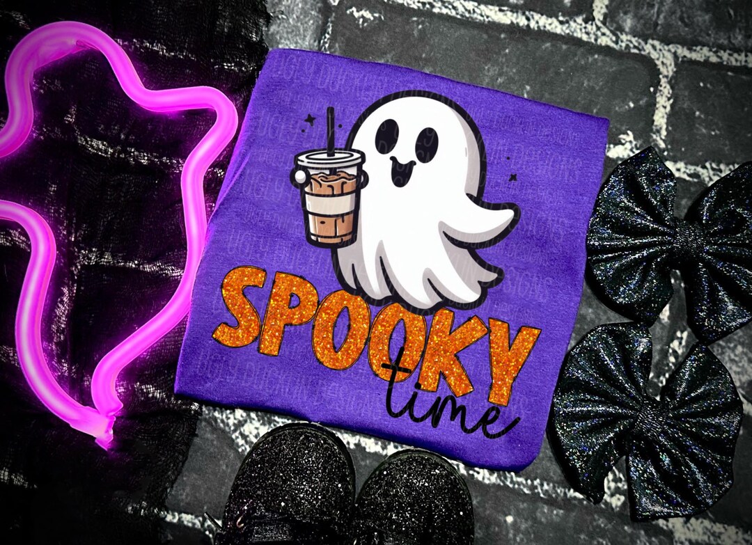 Spooky Time PNG Halloween Digital Download Ghost Sublimation - Etsy