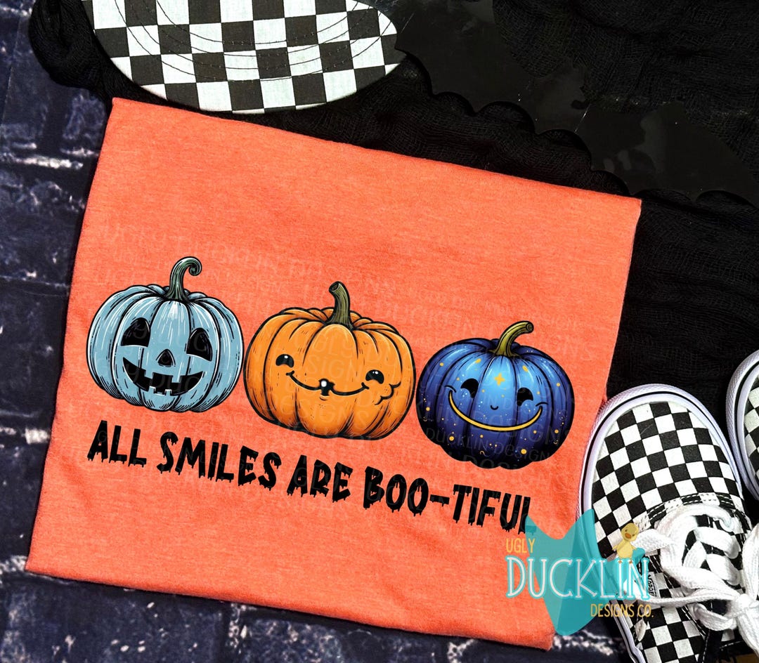 Bootiful PNG Halloween Digital Download Pumpkins Sublimation - Etsy