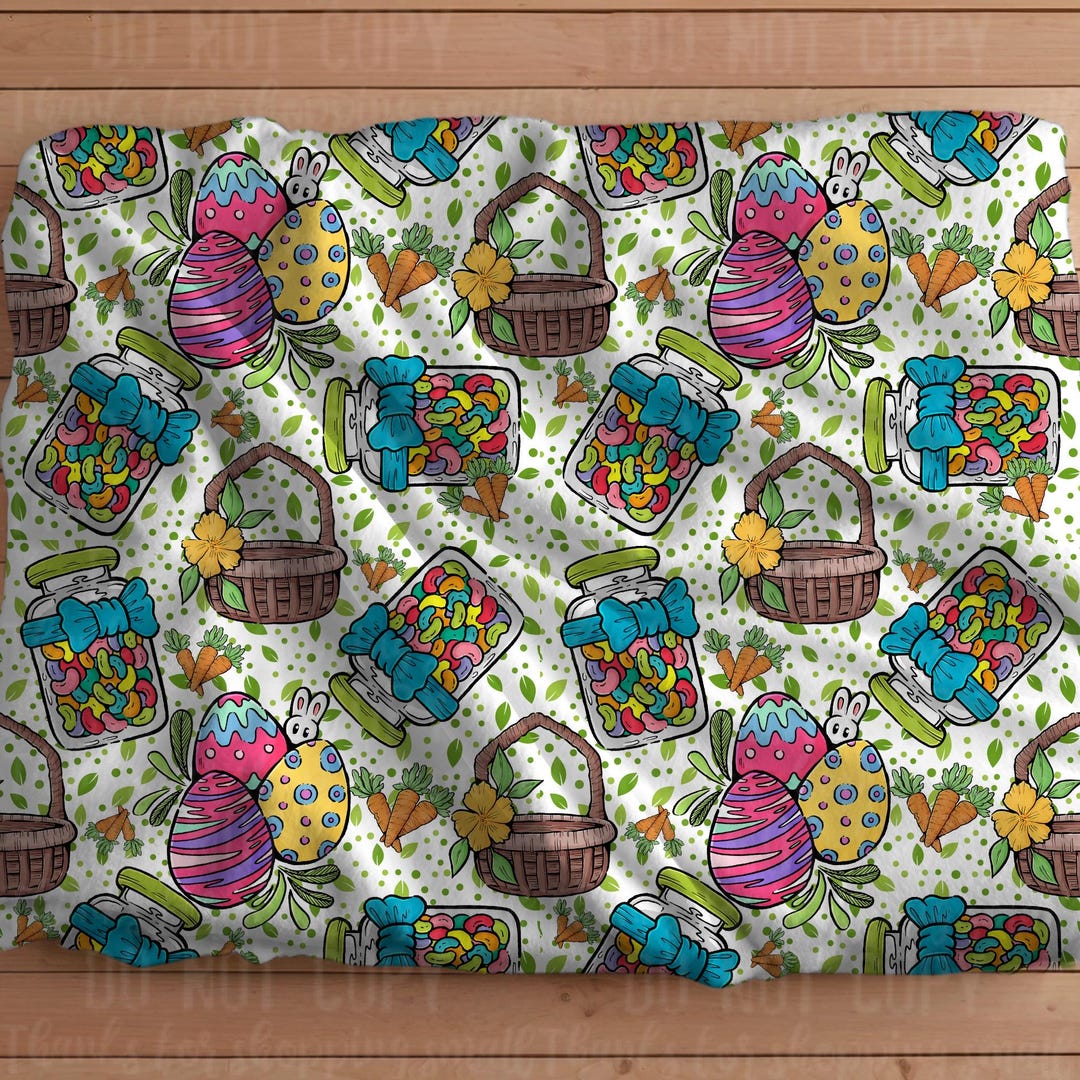 Easter Seamless Bunny Digital Paper Easter Egg Repeating Pattern - Etsy