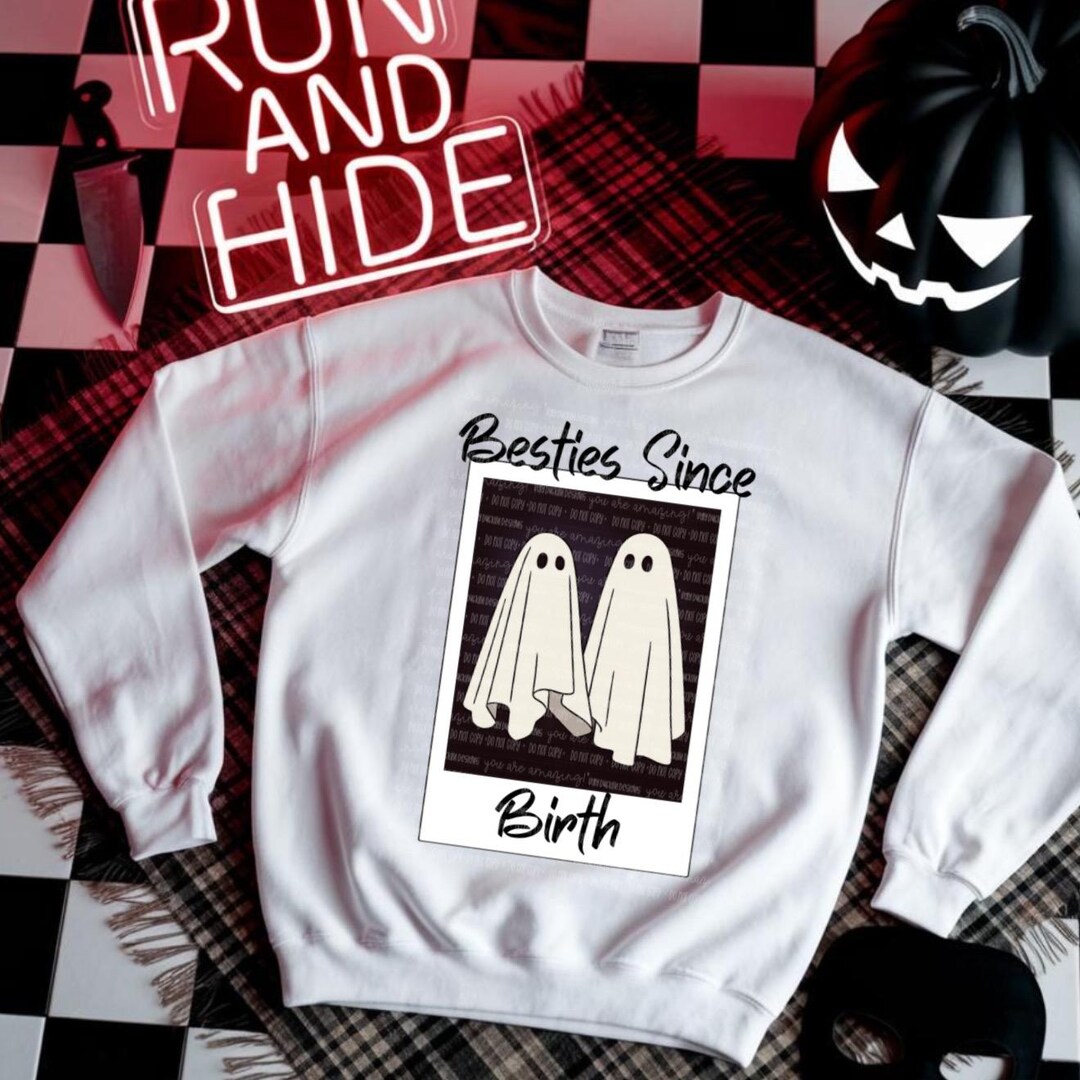 Besties PNG Ghost Digital Download Spooky Sublimation - Etsy