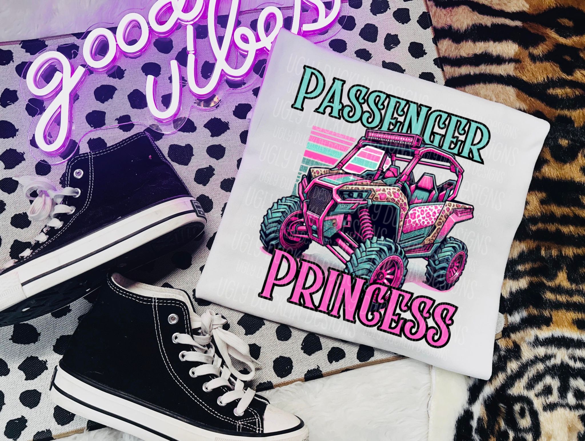 Passenger Princess Png Blue ATV Digital Design Side by Side Sublimation ...