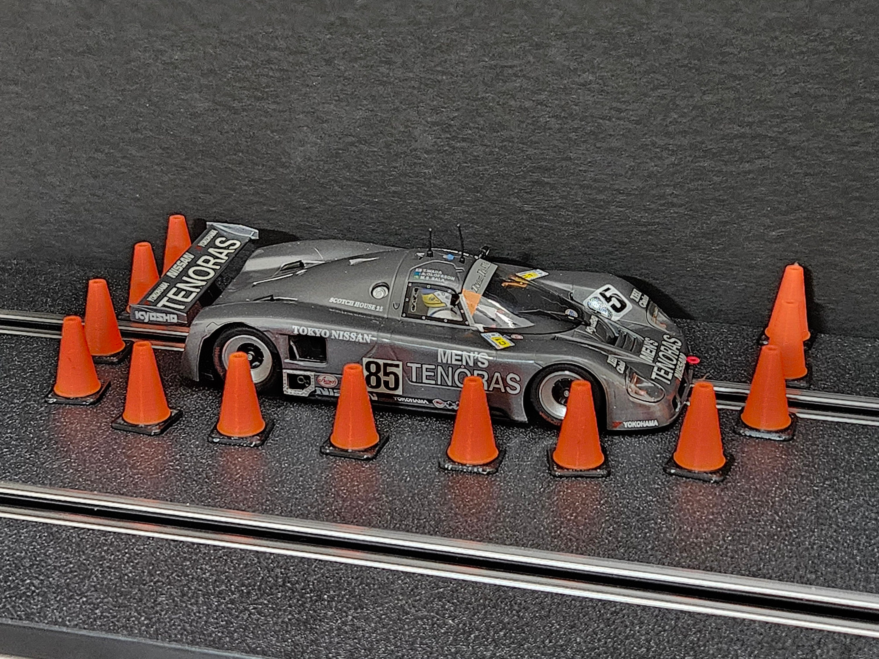 1:32 Scale Traffic Cones for Slot Car Tracks and Pit Lane Dioramas. - Etsy
