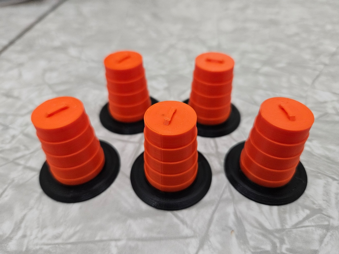 1:32 Scale Orange Construction Barrels for Slot Car Tracks and Dioramas ...