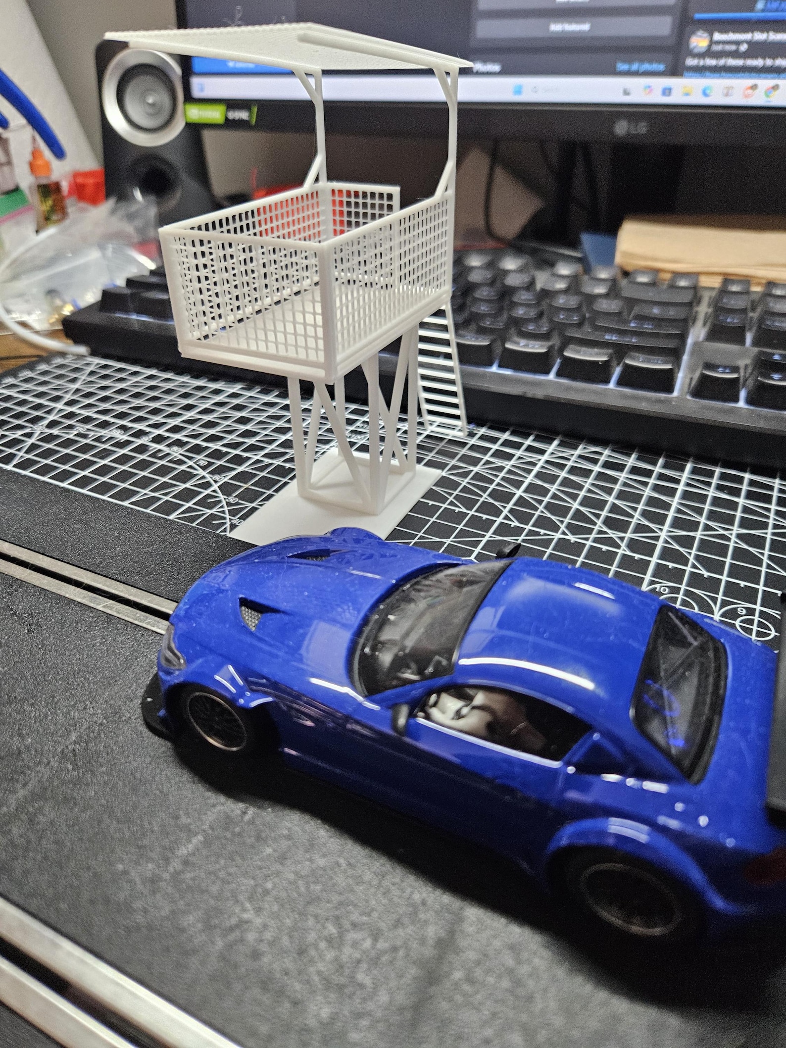 1/32 Scale 3d Printed Marshall Stand KIT for Slot Car Tracks and ...