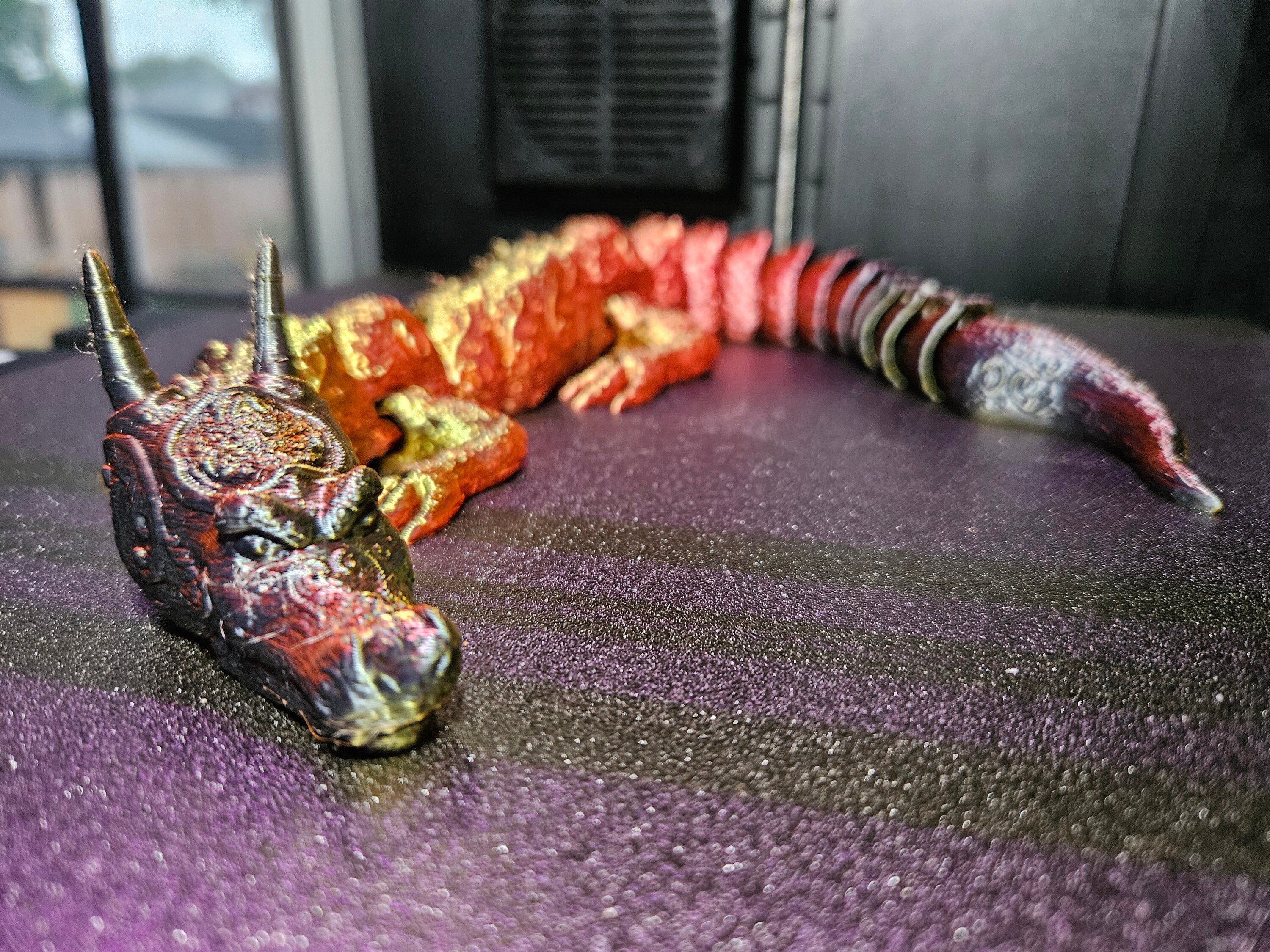 3d Printed Articulated Dragon From Hex3d - Etsy