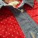 Star Quilt Coat With Denim Sleeves With Button Cuff, Denim Collar and ...