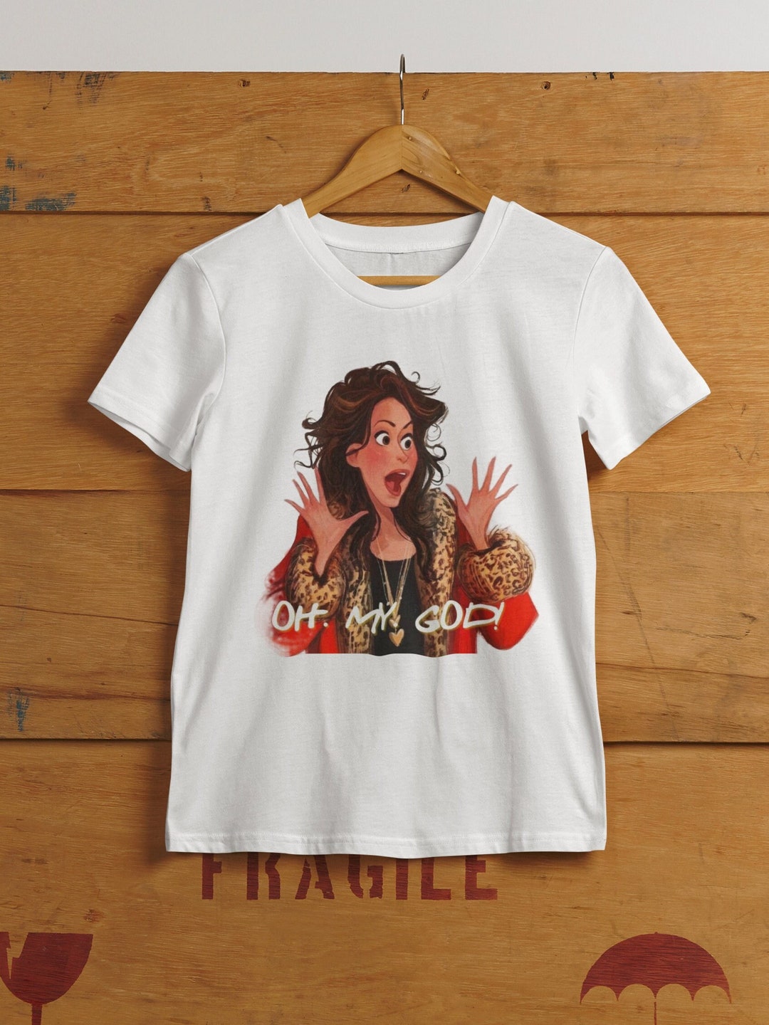 Series Friends With Janice Print White Unisex T-shirt Friends Tee Oh My ...