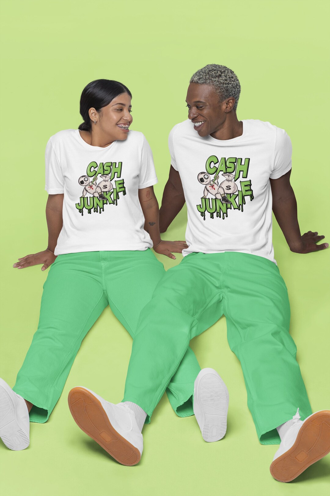 Illustration of a Cash Junkie Text and a Minor Character Shirt Funny ...