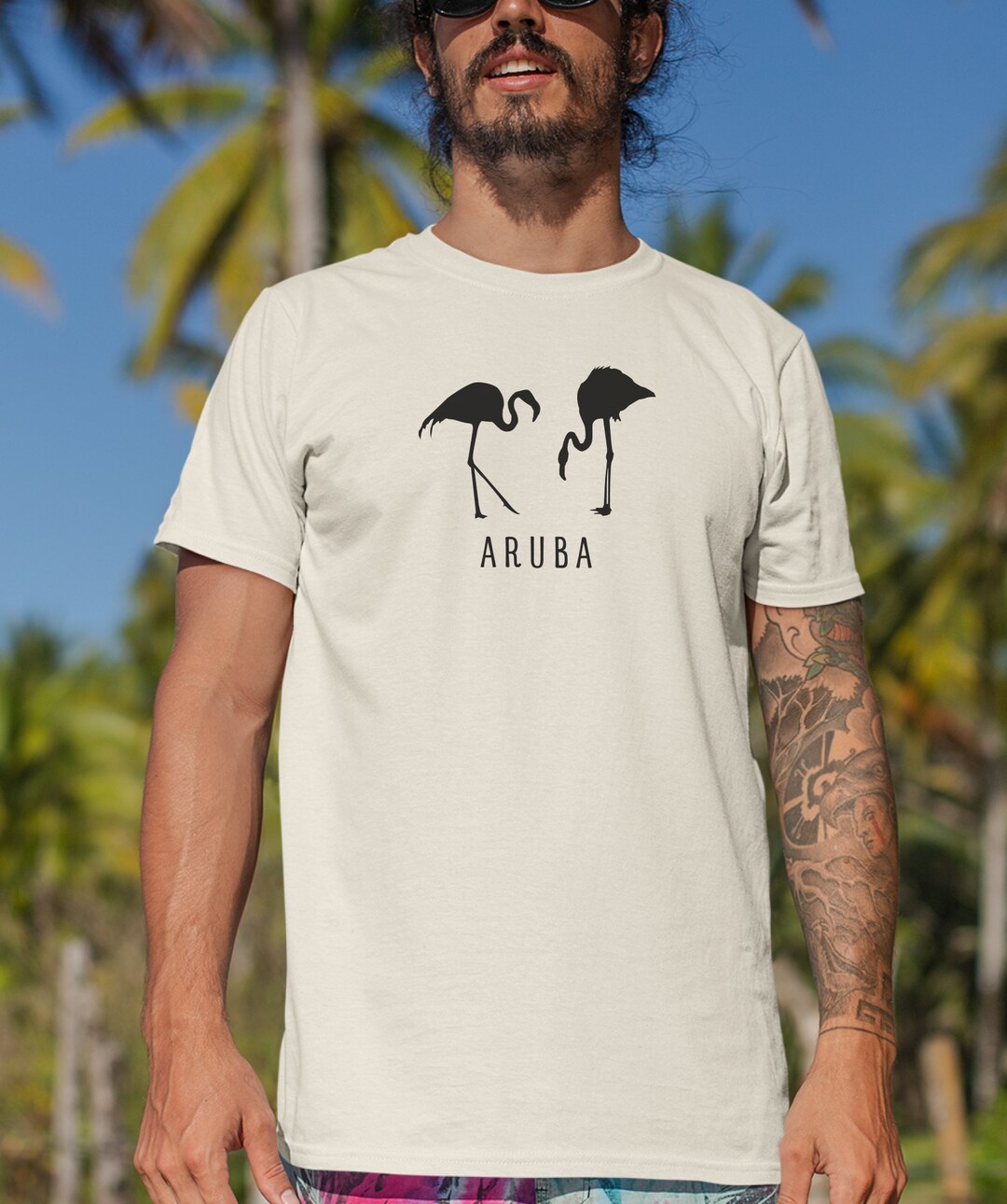 Aruba Tshirt, Travel Aruba Flamingo Tshirt, Aruba Vacation Getaway Tee ...