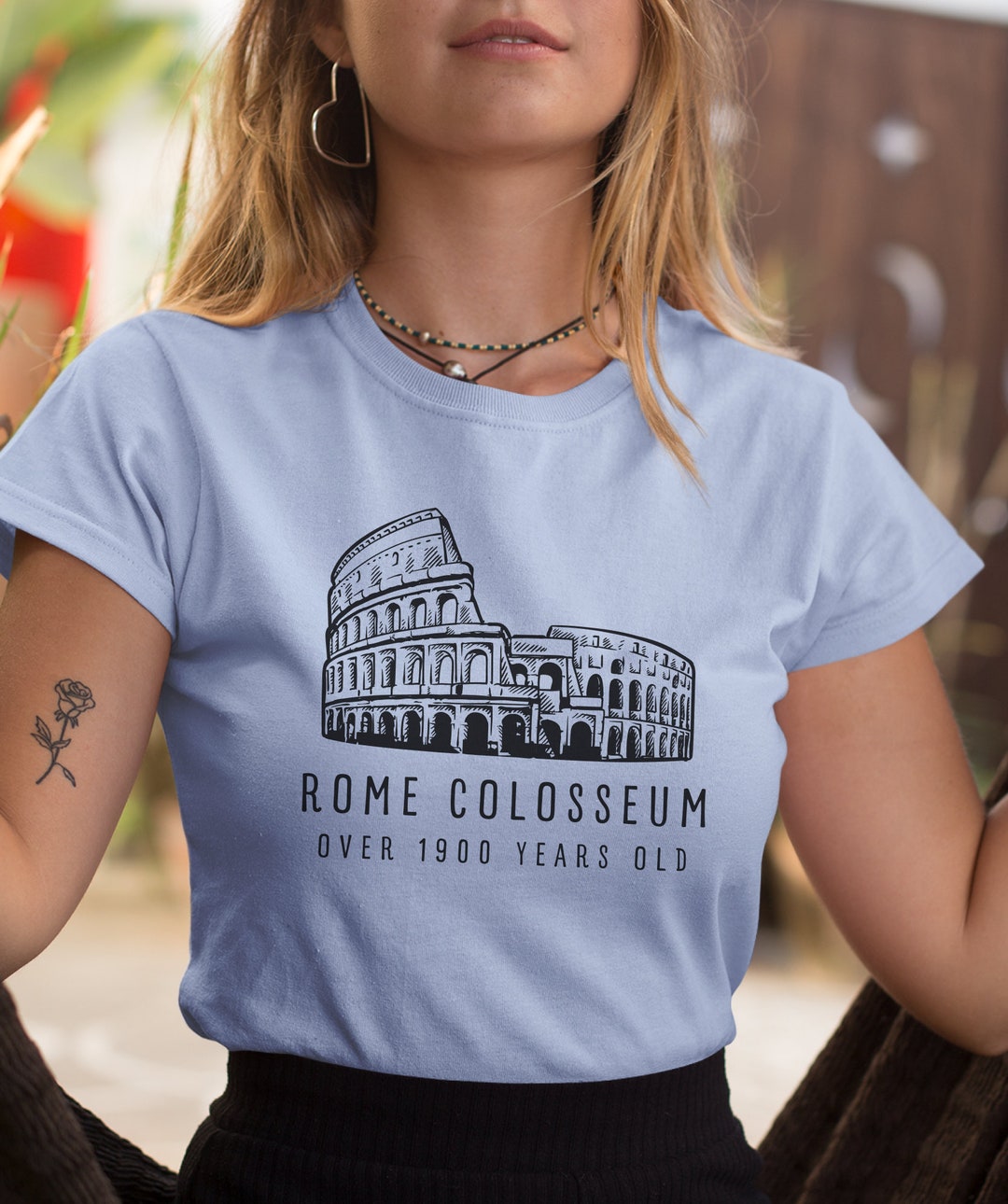 Rome Colosseum Tshirt, Travel Rome Tshirt, Rome Vacation Getaway Tee ...