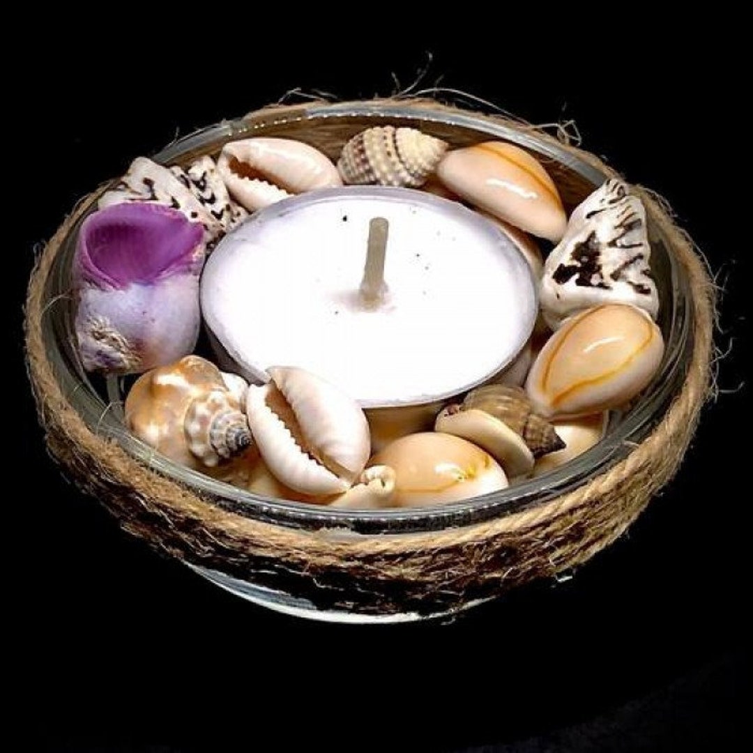 Paraffin Candle With Natural Shell - Etsy