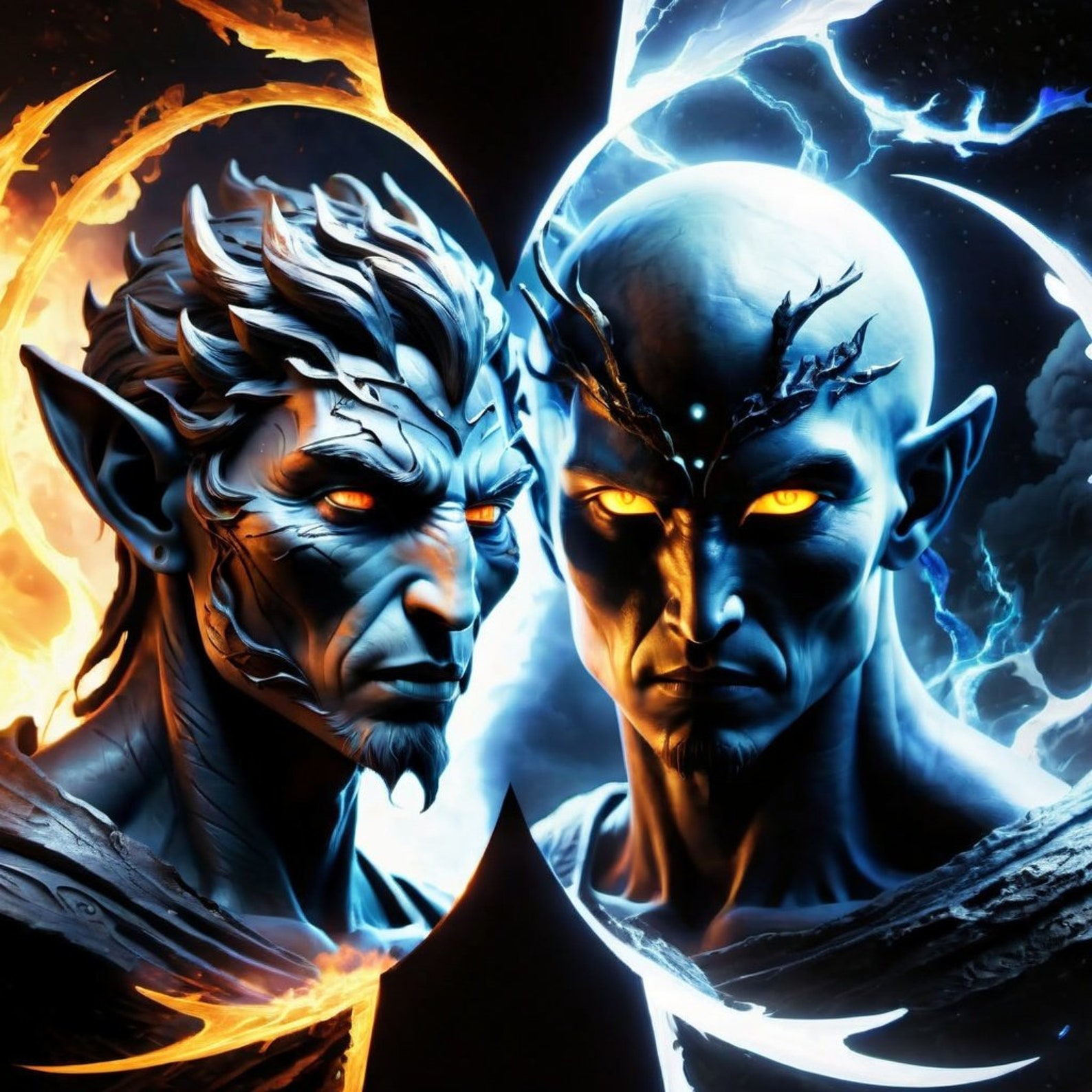 Light Vs Darkness - Etsy