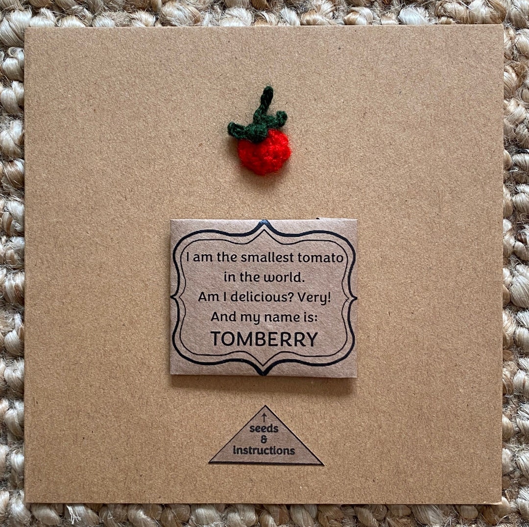 Tomato Seed Cards - Etsy