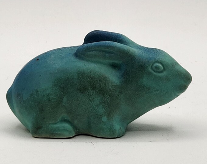 Vintage Van Briggle Pottery Bunny Rabbit Ming Blue Rare - Etsy