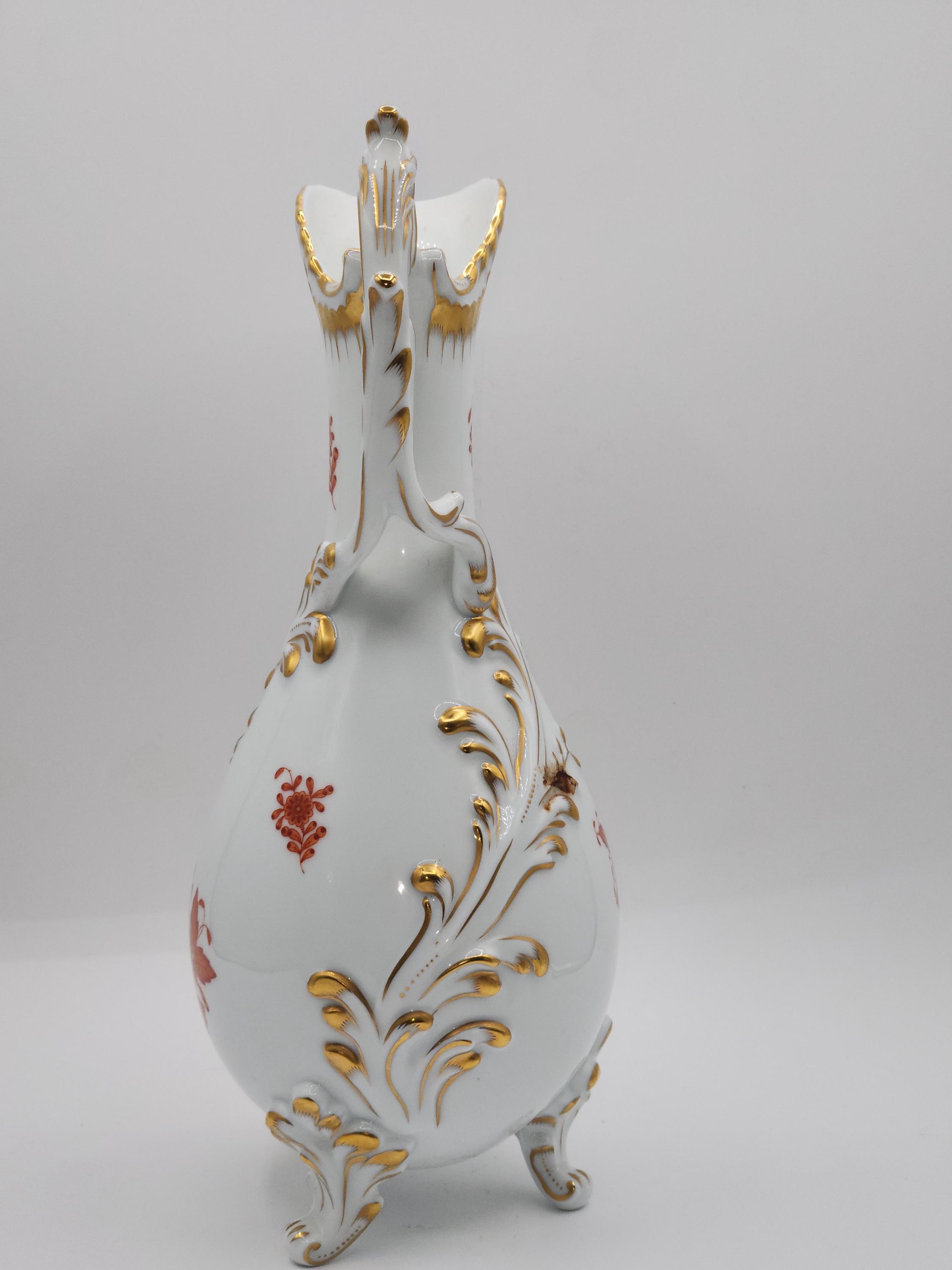 Rare Fancy Jug in Chinese Rust Bouquet Patter by Herend - Etsy