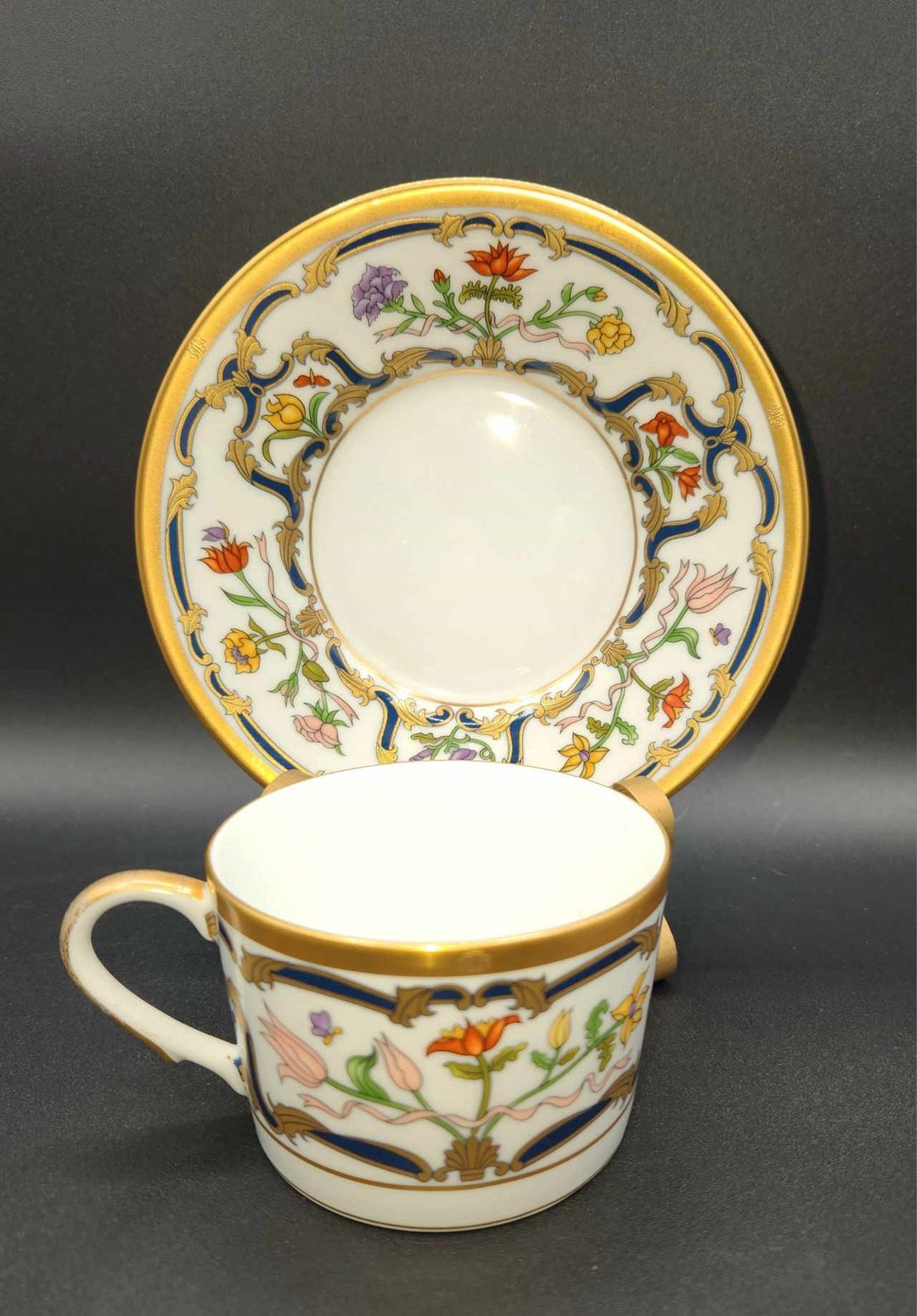 Christian Dior Renaissance Pattern Flat Cup & Saucer - Etsy