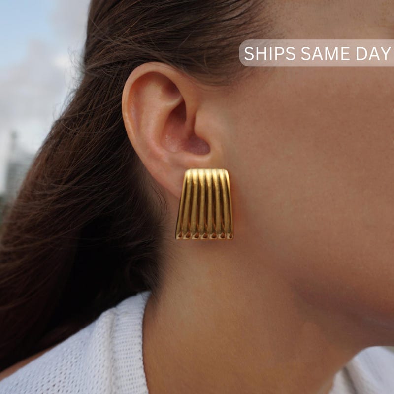 Bold Chunky Earrings - Etsy