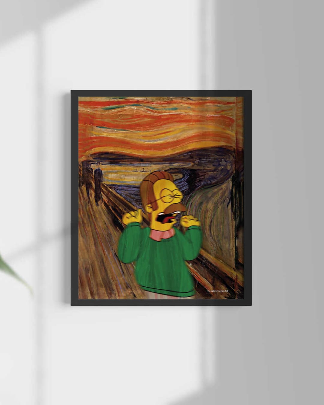 Decorative Art Print the Simpsons X Edvard Munch the Scream 30x40cm ...