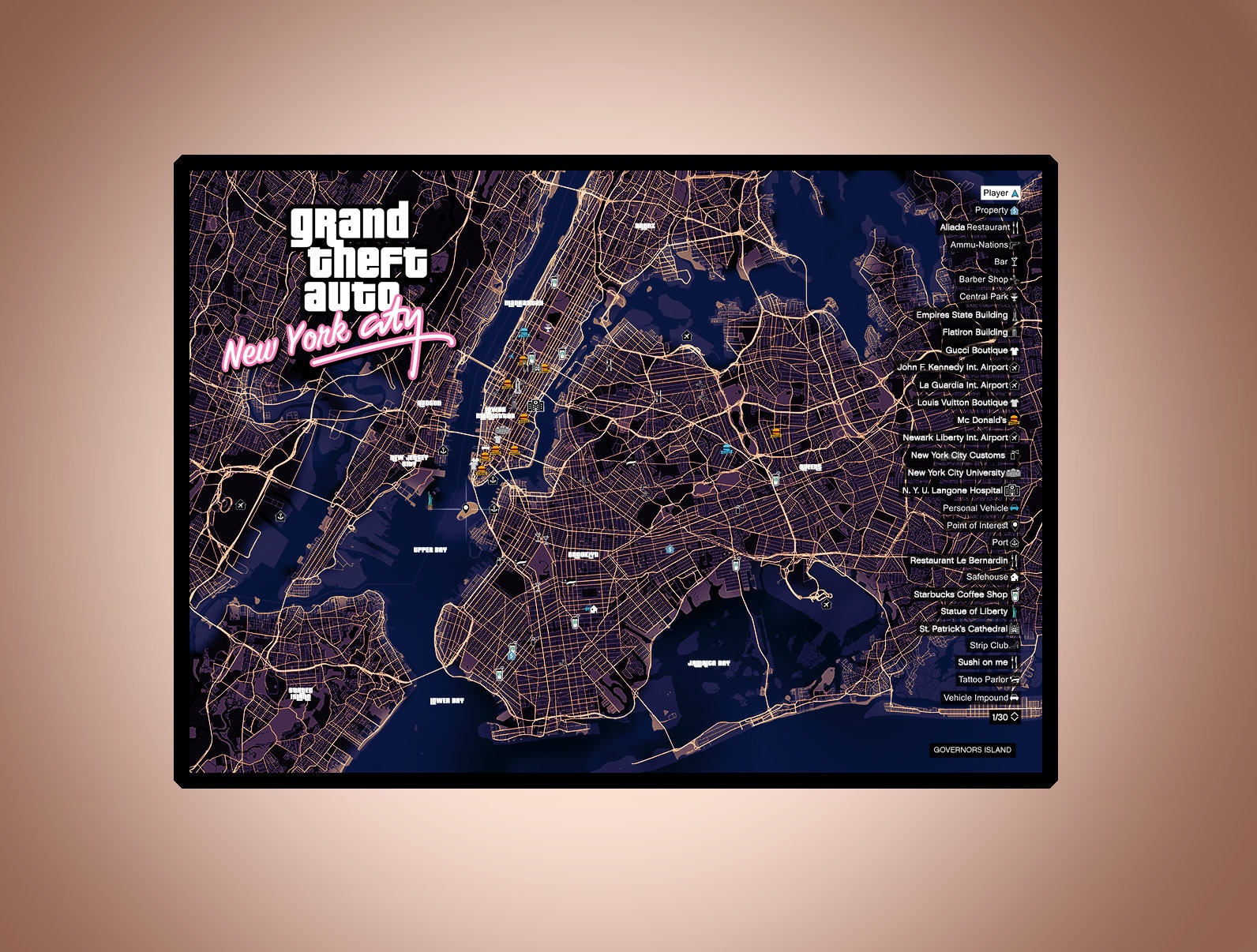 Manifesto Mappa Gta 5