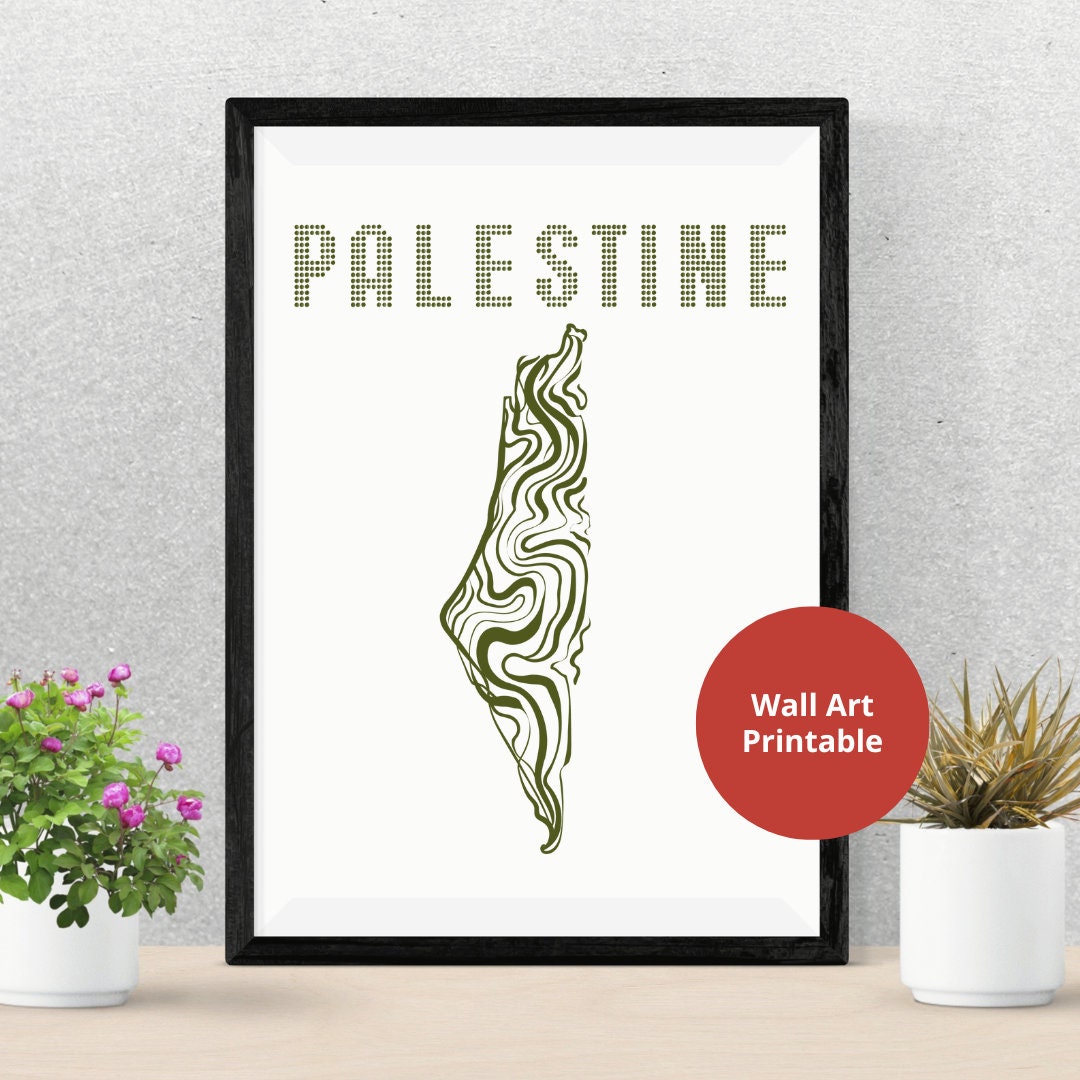Palestine Map Printable Poster, Donating to Families at Rafah - Etsy