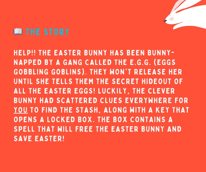 Easter Escape Room Game Printable for Kids Easter Egg Scavenger ...