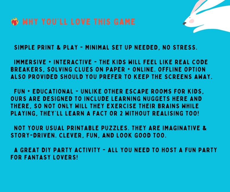 Fantasy Escape Room Game Printable for Kids With Dragons and Crystals ...