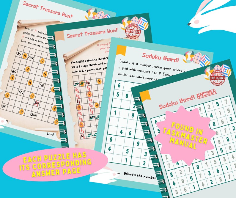 Easter Escape Room Game Printable for Kids Easter Egg Scavenger ...