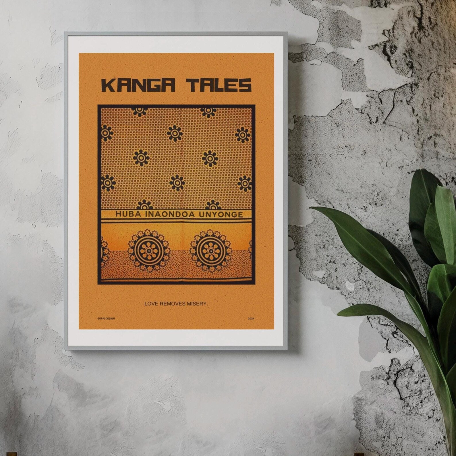 Kanga Tales Wall Art, Swahili Poster, Love Quotes Wall Art, Swahili ...