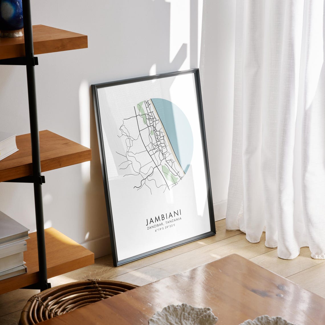 Jambiani Map, Zanzibar Street Map, Tanzania City, Africa City Map ...